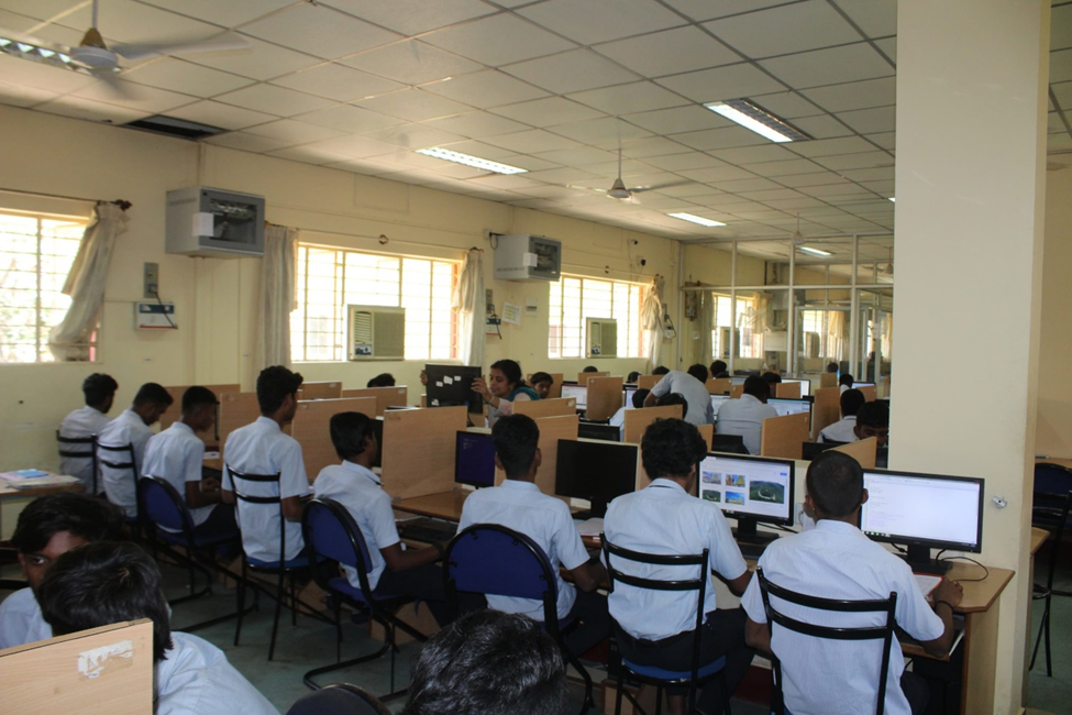 Computer Science Laboratory with students working on computers